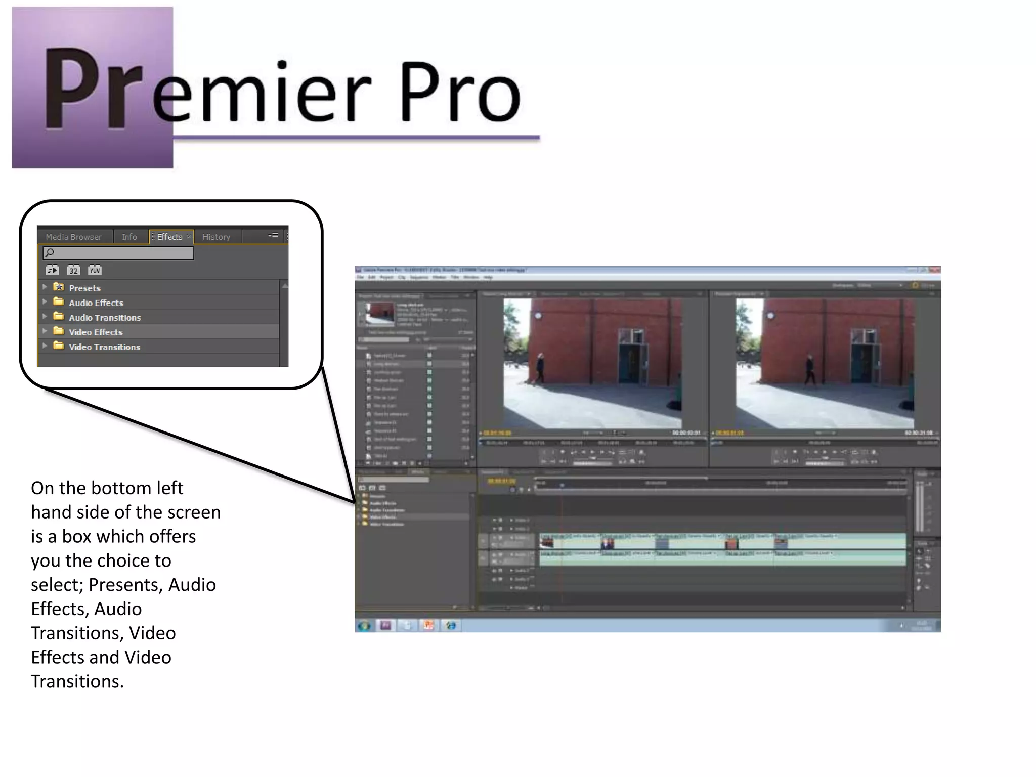 Premier Pro tutorial | PPTX | Photo Editing Software | Computer ...