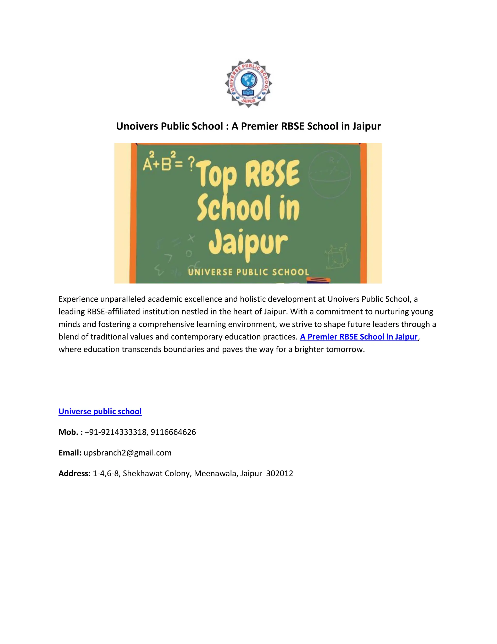 Premier RBSE School in Jaipur.pdf