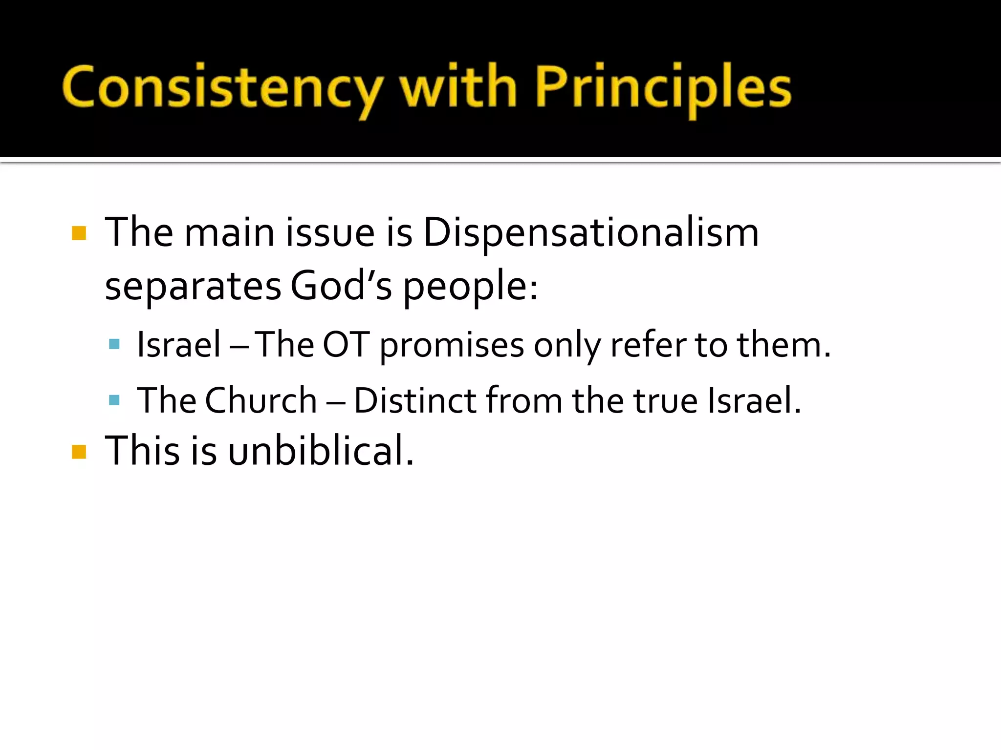 Dispensational Premillennialism | PPTX