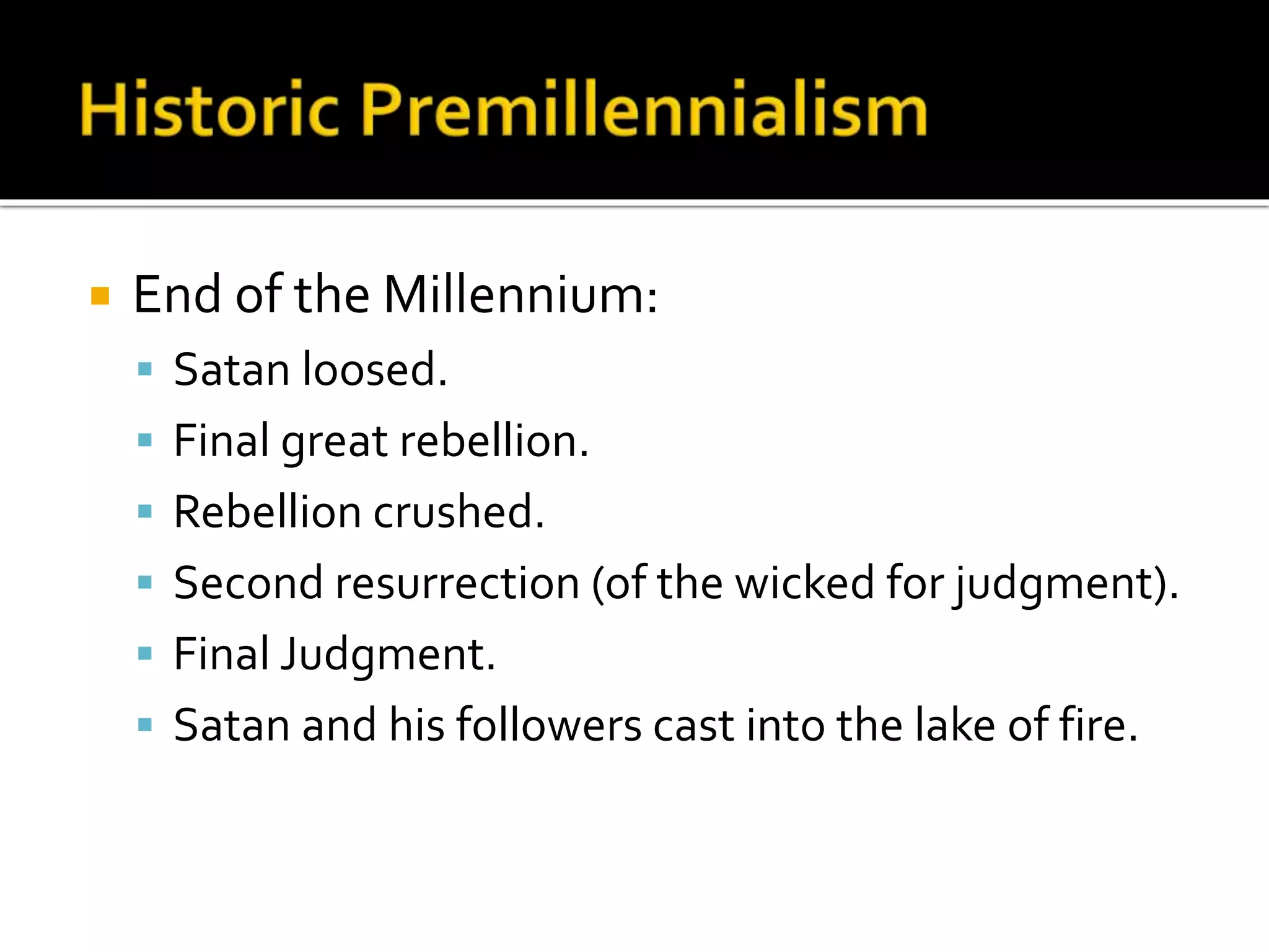 Dispensational Premillennialism | PPTX