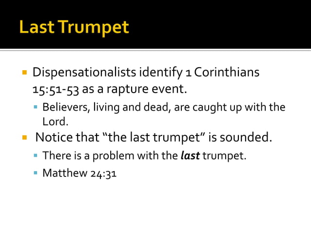 Dispensational Premillennialism | PPT