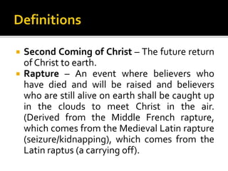 Dispensational Premillennialism | PPTX