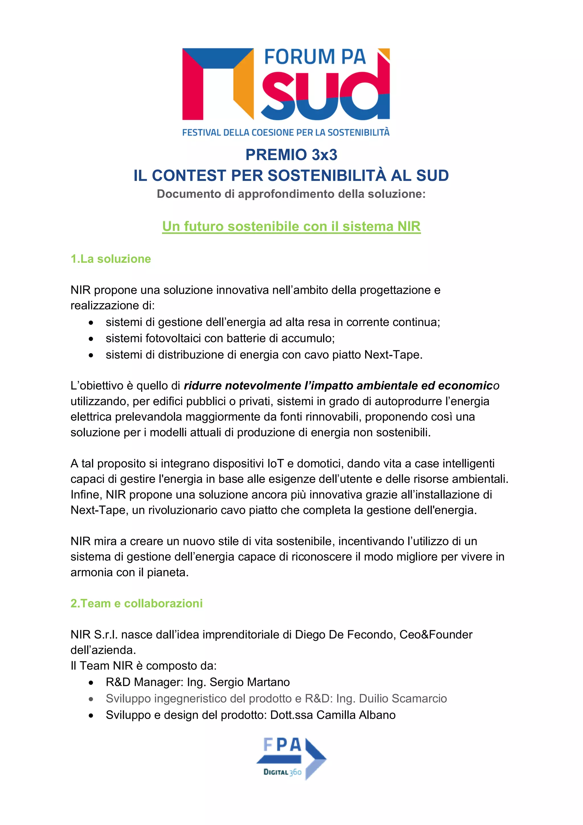 Premio 3per3 forum pa_NIR | PDF