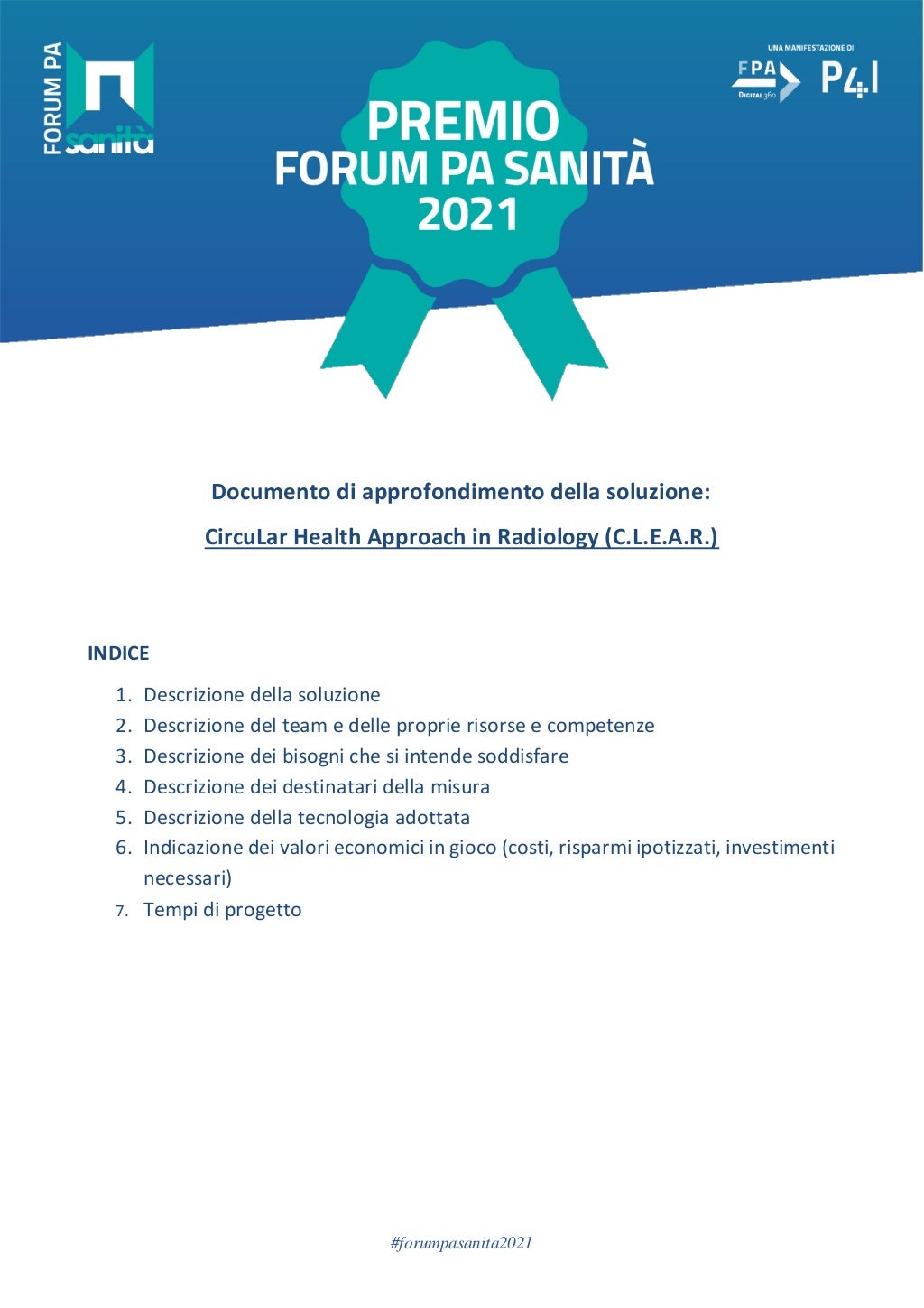 CircuLar HEalth Approach in Radiology (C.L.E.A.R.)