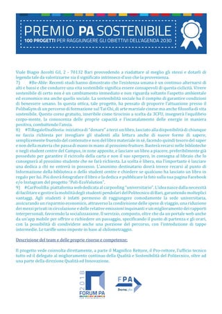 Premio pa sostenibile-2018 -poliba def | PDF