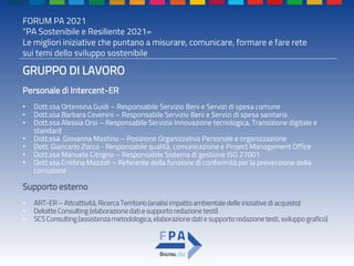 Il contributo di Intercent-ER all'Agenda 2030 e agli obiettivi di ...