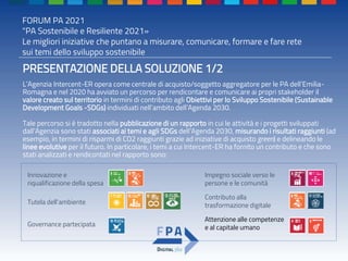Il contributo di Intercent-ER all'Agenda 2030 e agli obiettivi di ...