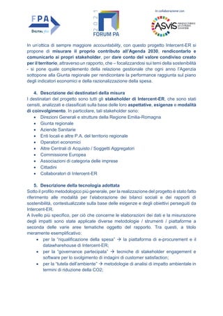 Il contributo di Intercent-ER all'Agenda 2030 e agli obiettivi di ...