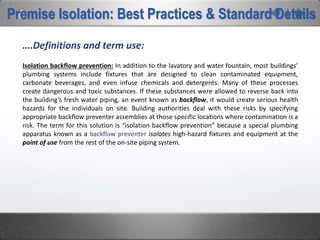 Backflow Best Practices and Standard Details: Part 2 | PPTX