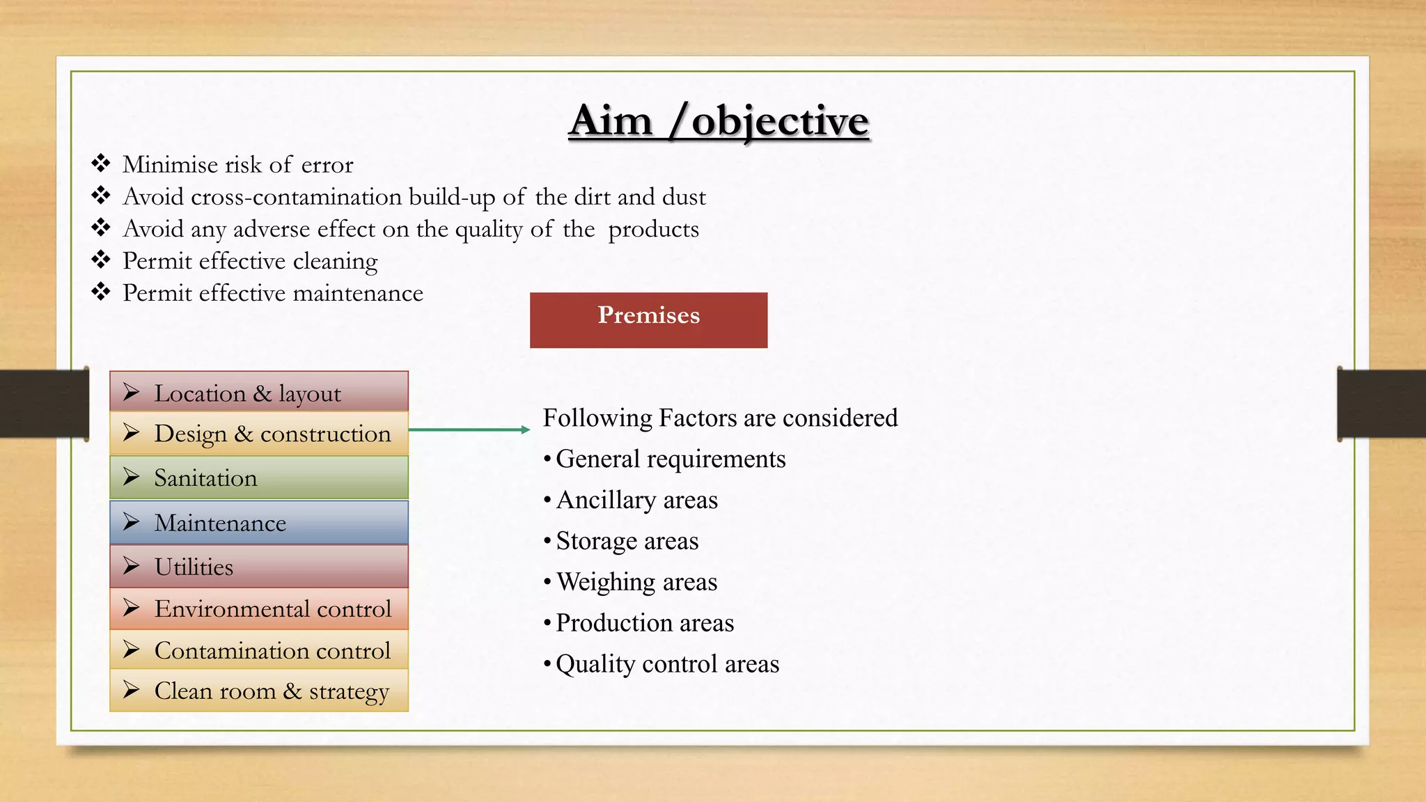 Premises Design Construction And Plant | PPTX