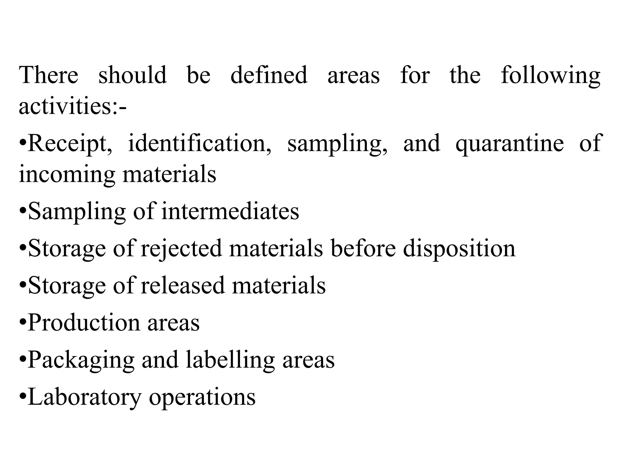 Premises - Part of Good Manufacturing Practices | PPTX