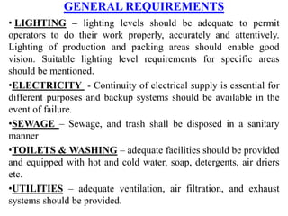 Premises - Part of Good Manufacturing Practices | PPTX
