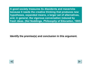 Premises and Conclusions | PPT