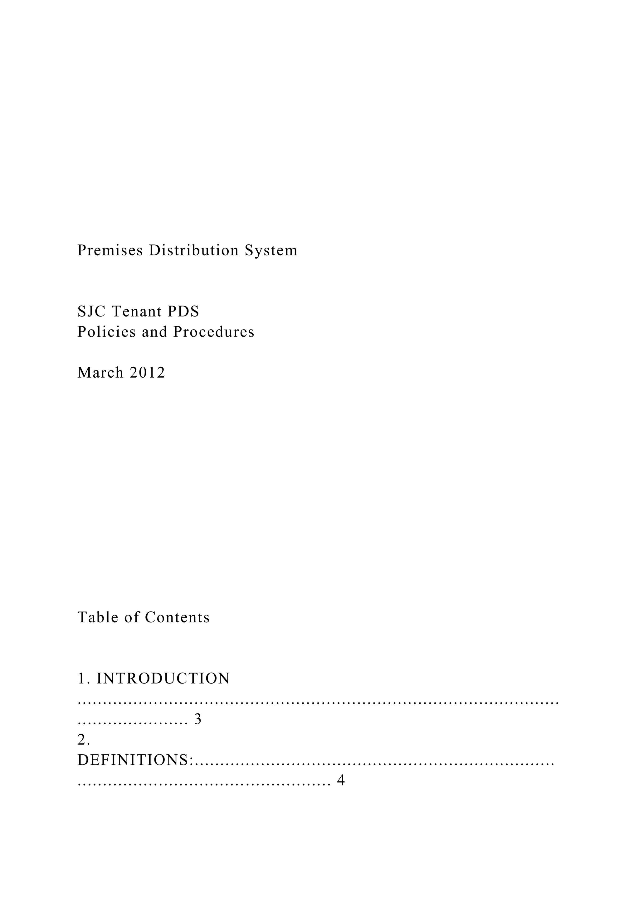 Premises Distribution System SJC Tenant PDS P.docx