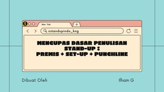 Dasar Penulisan Stand Up Comedy (Premis, Setup, Punchline) | PDF