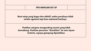 Dasar Penulisan Stand Up Comedy (Premis, Setup, Punchline) | PDF