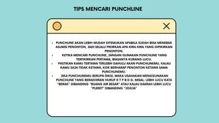 Dasar Penulisan Stand Up Comedy (Premis, Setup, Punchline) | PDF
