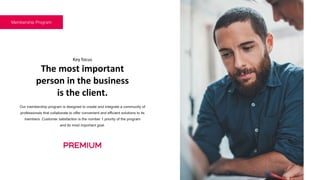 PREMIUM - membership info | PPT