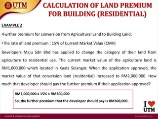 Premium for land alienation | PPTX
