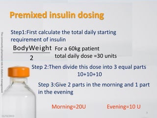 Premixed insulin dosing in actual practice | PDF