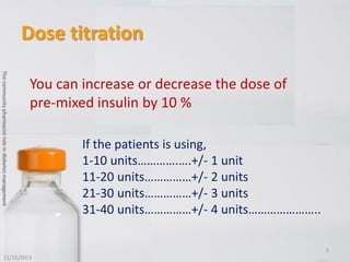 Premixed insulin dosing in actual practice | PDF