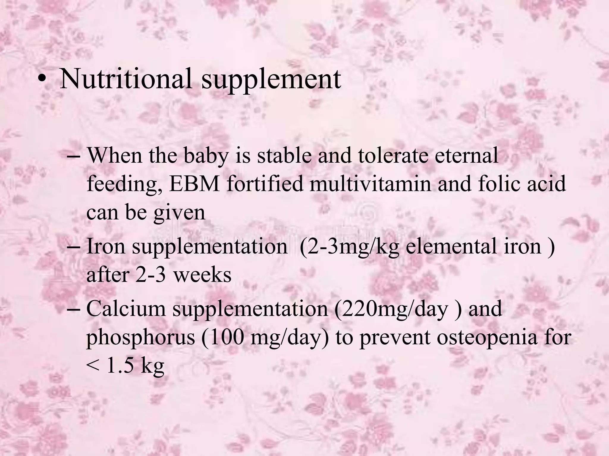 nursing management of premature babies | PPTX