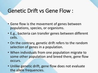 Gene Flow And Genetic Drift