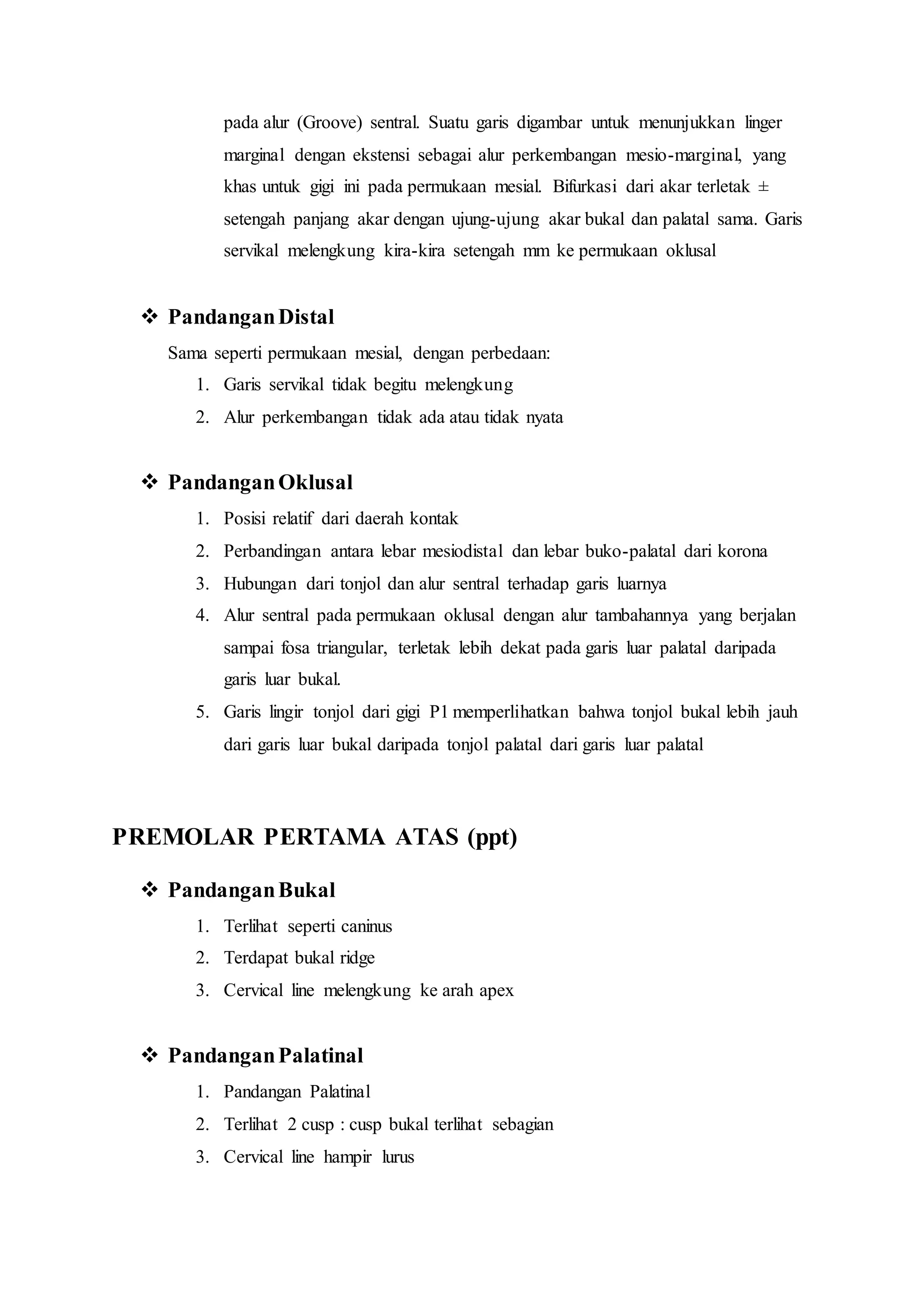 Premolar pertama rahang atas | DOCX