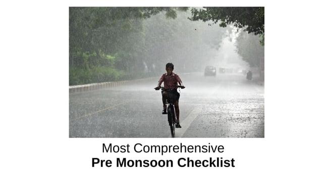 Pre monsoon checklist for Home, Health, Cars in India | ODP | Auto ...