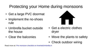 Pre monsoon checklist for Home, Health, Cars in India | ODP | Auto ...