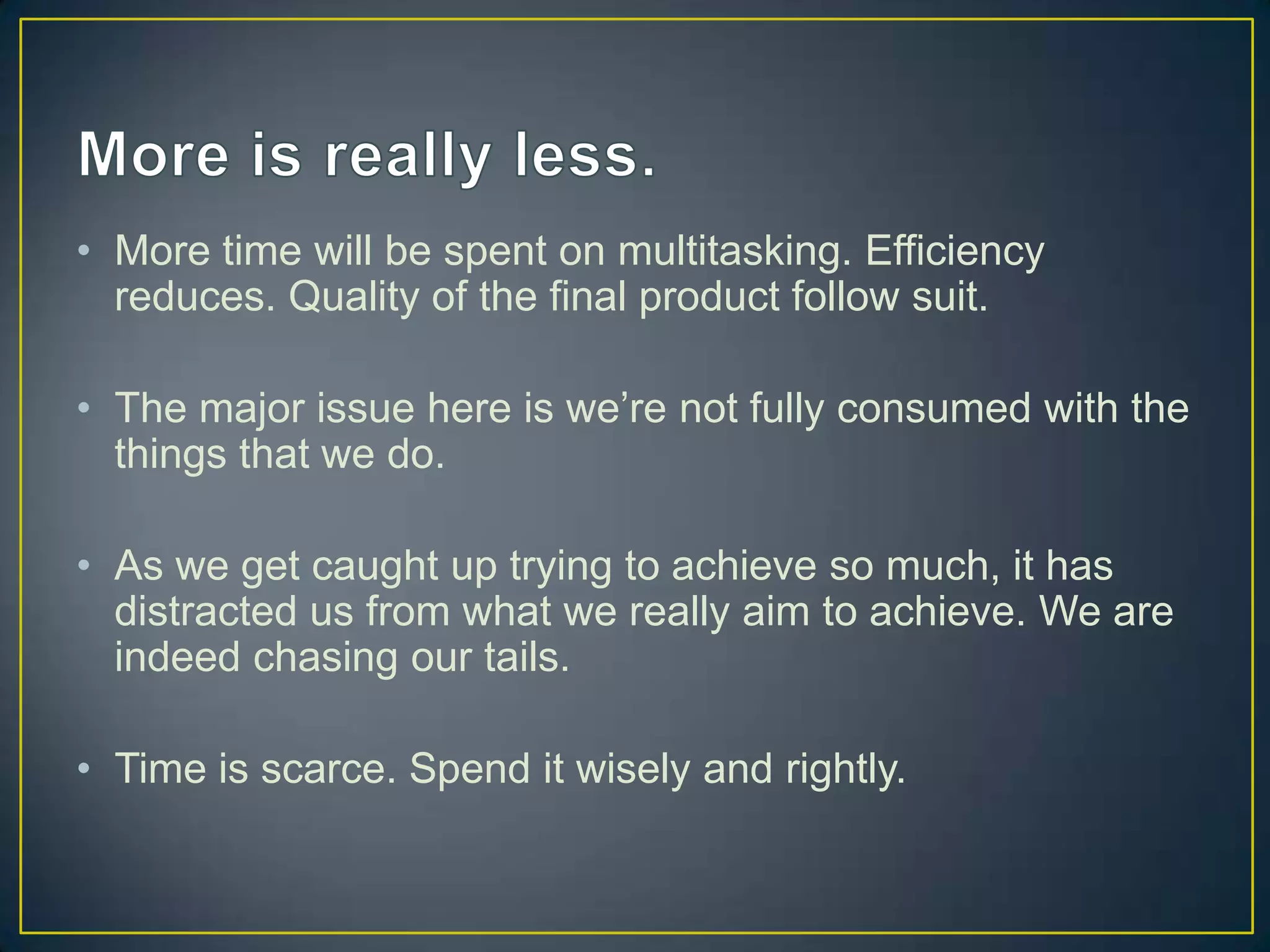 Pre more is-less | PPT
