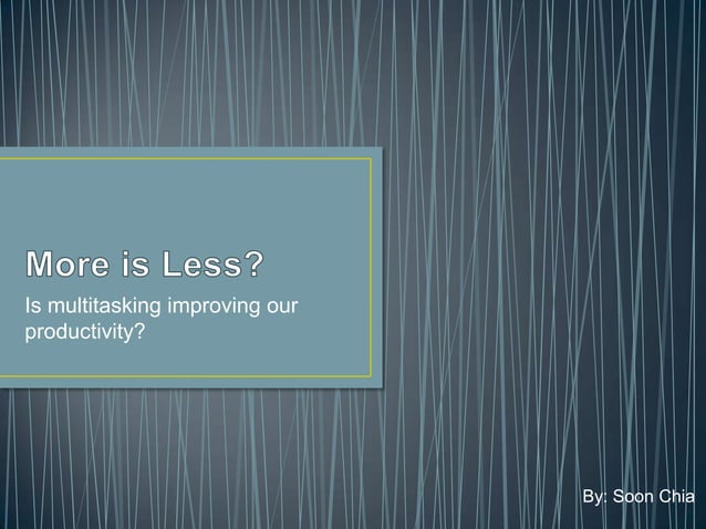 Pre more is-less | PPT