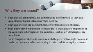 Pre-emptive right | PPTX