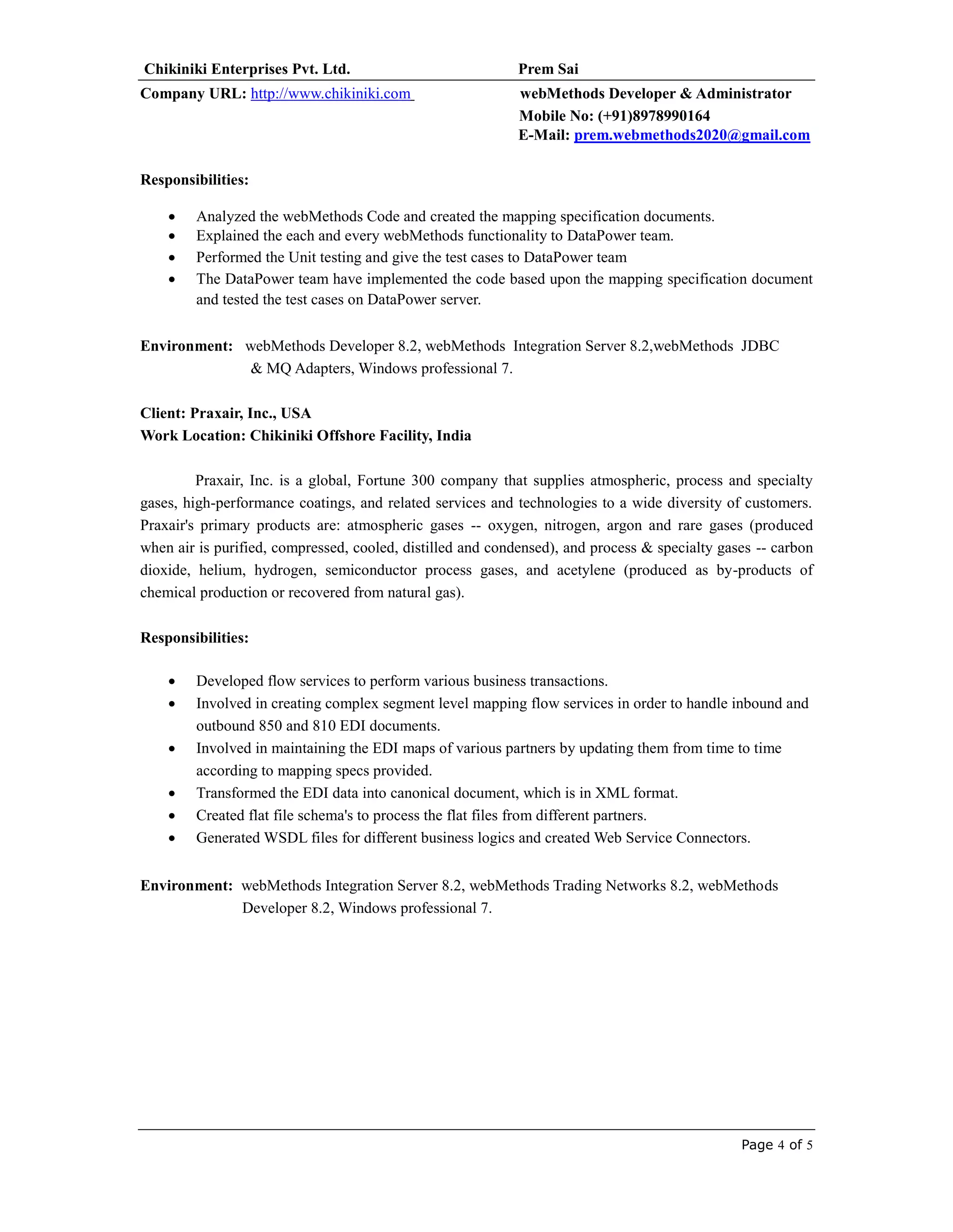 Prem sai resume | PDF