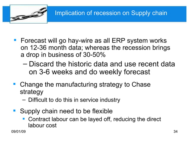 Supply Chain Management Fundamentals & Implication During Recession | PPT