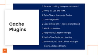 WordPress Website Speed Optimization Techniques | PPT