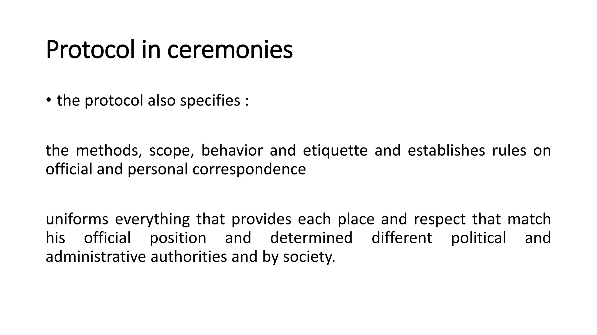 Protocol and Etiquette | PPTX