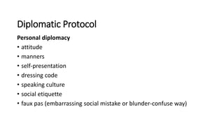 Protocol and Etiquette | PPTX