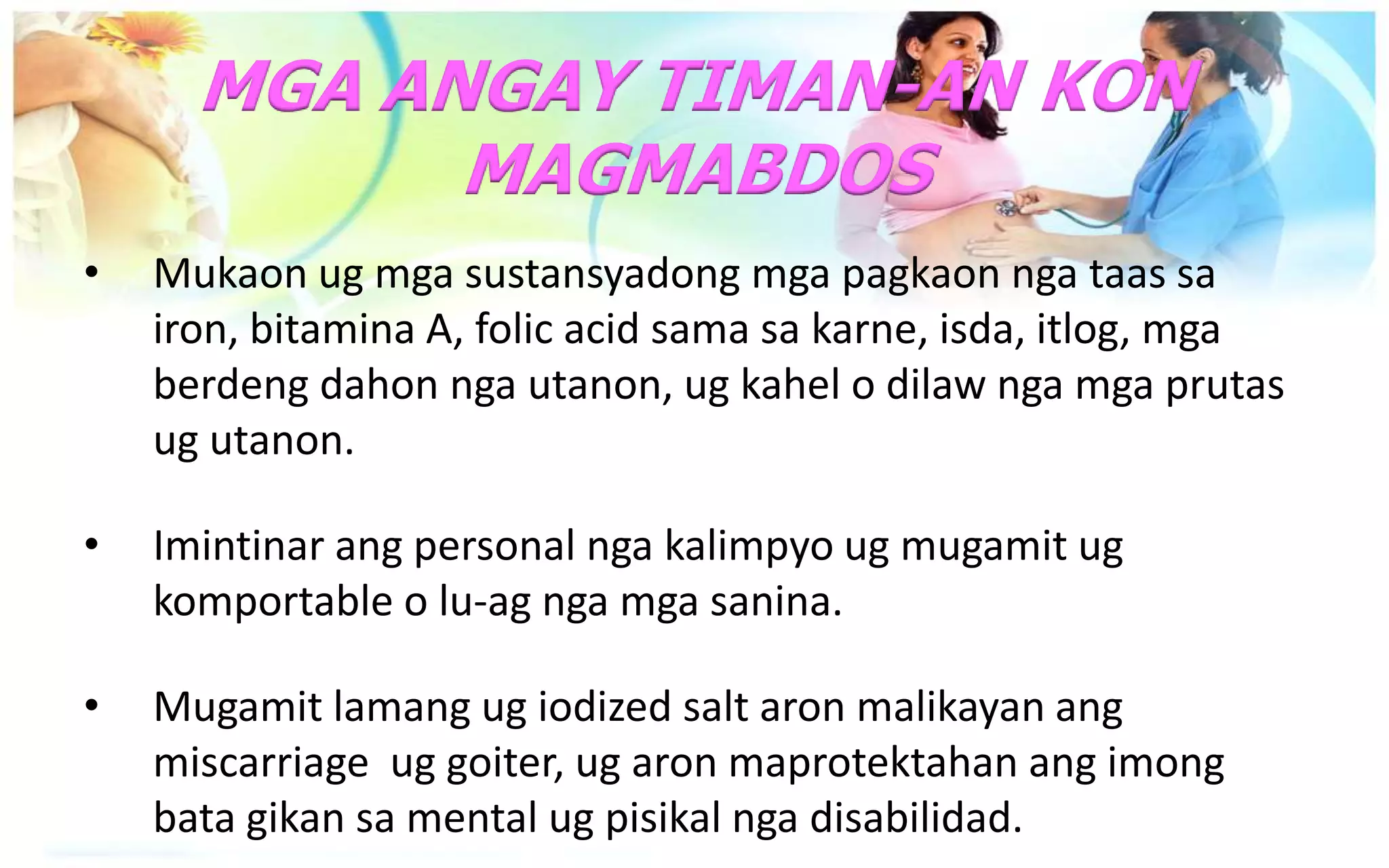 Prenatal -Cebuano | PPTX