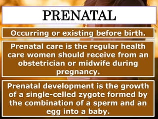 Prenatal Factors Affecting Motor Development | PPTX
