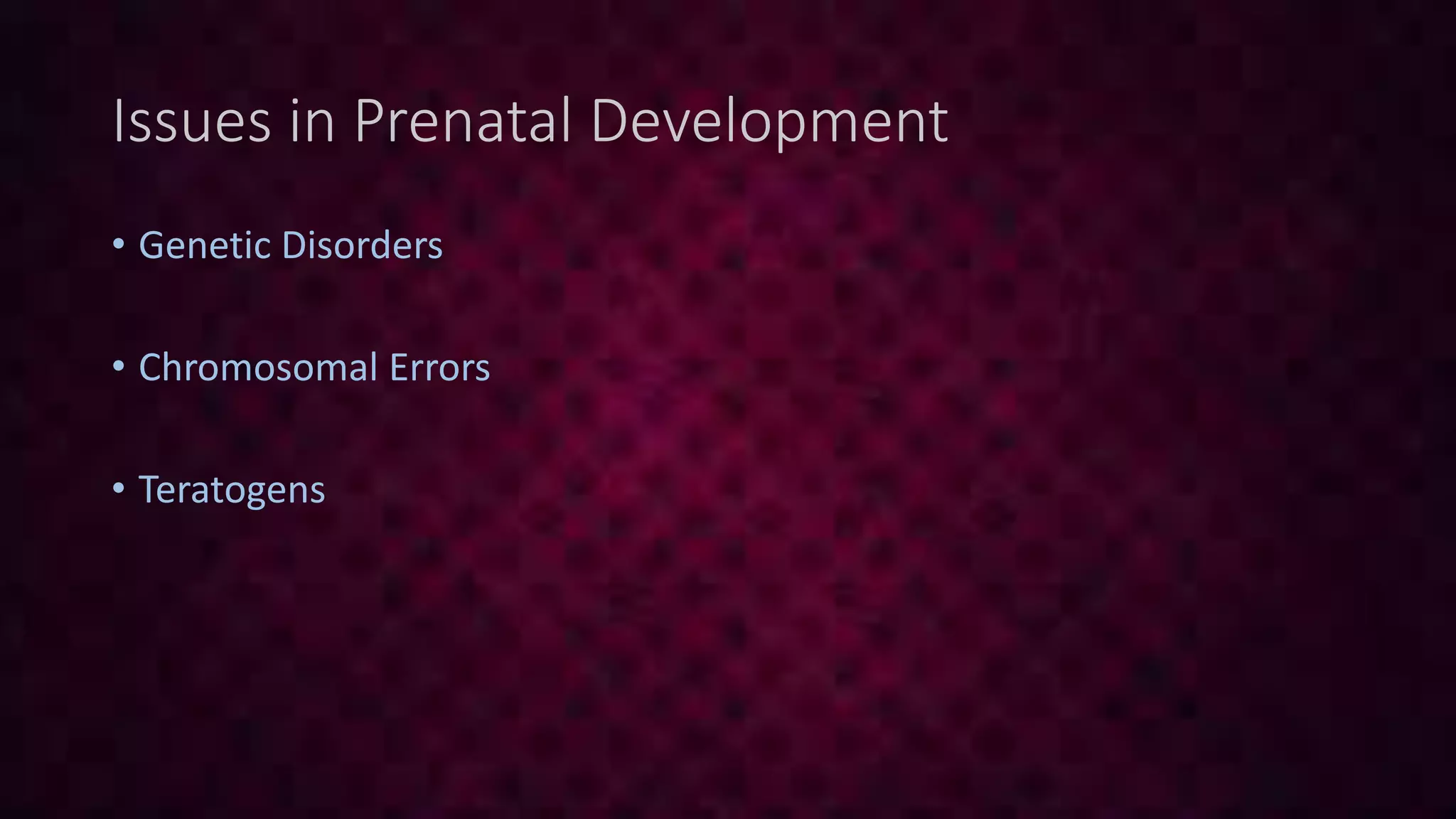 Prenatal development | PPTX