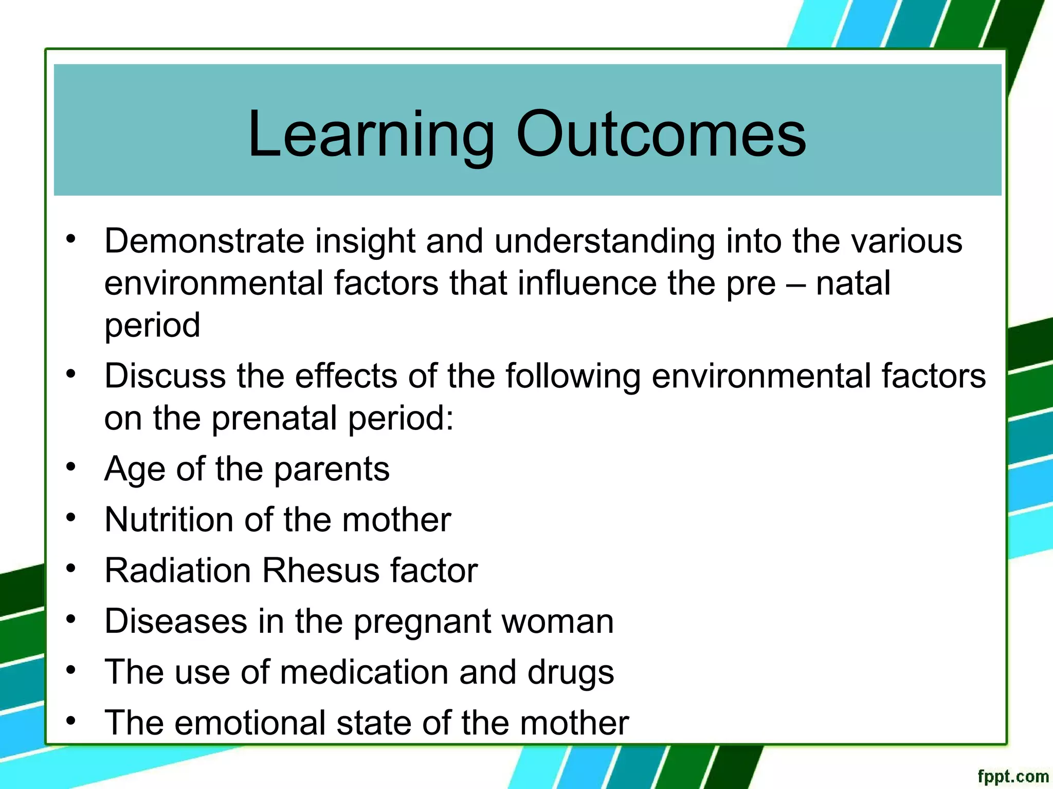 Pre natal development | PPT