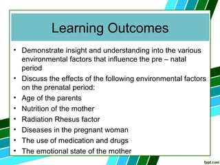 Pre natal development | PPT