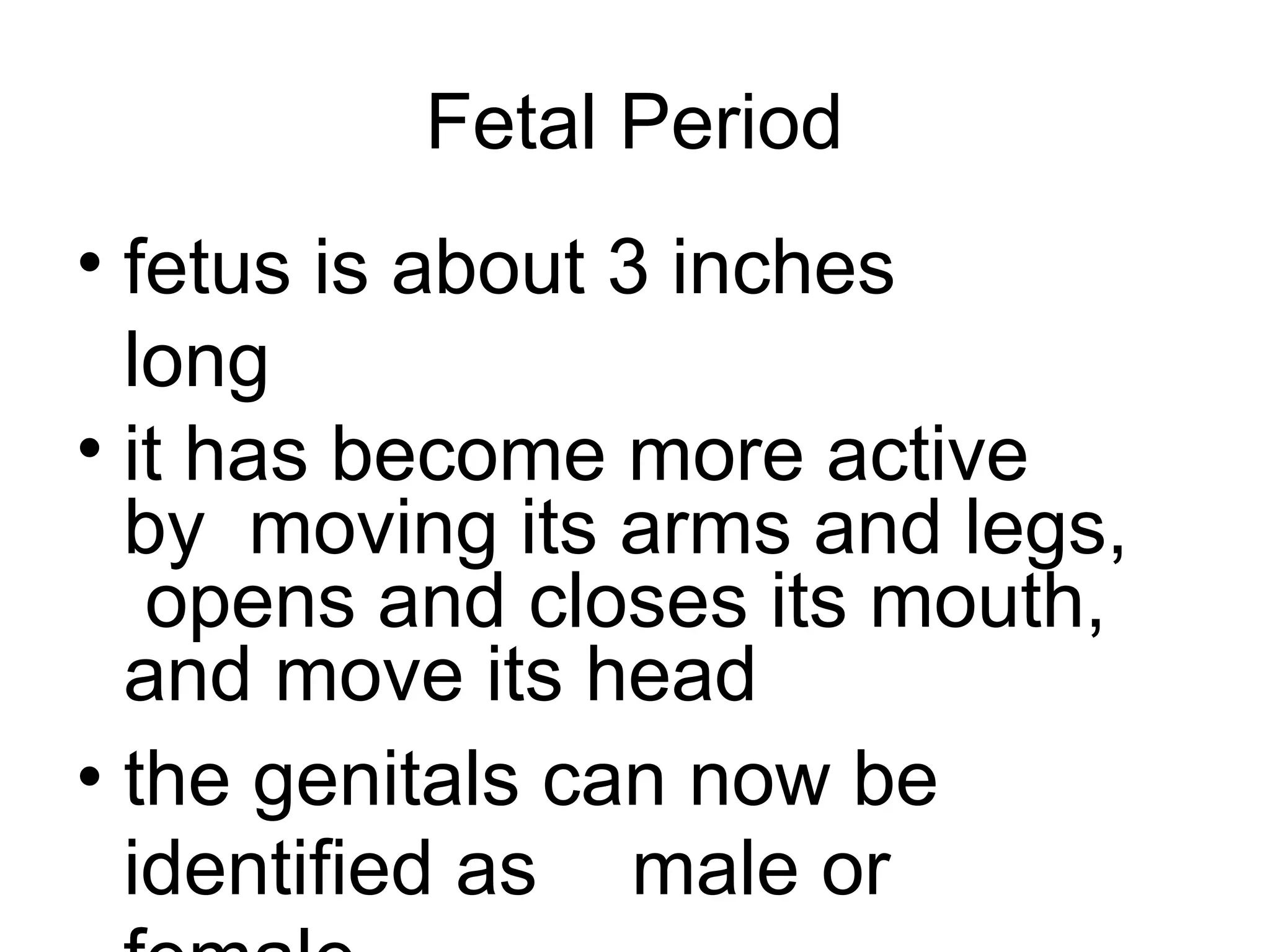 discussion about the stages of prenatal development | PPTX