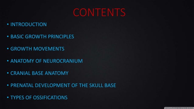 Prenatal development of cranial base | PPTX | Bone and Joint Conditions ...