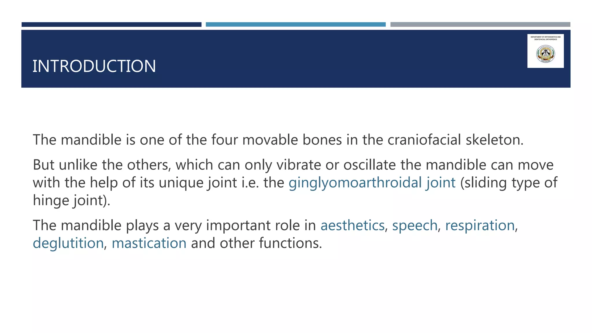 Prenatal development of mandible | PPTX