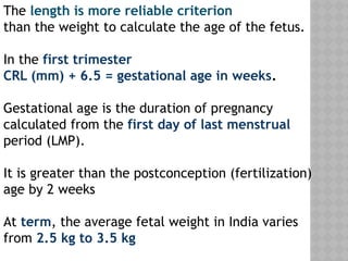 Prenatal development of the fetus,fetal membranes | PPTX