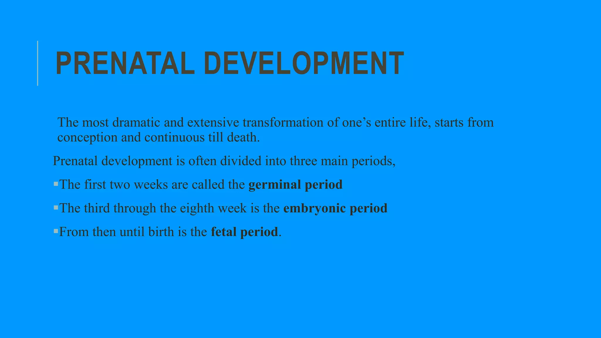Prenatal development phases | PPTX