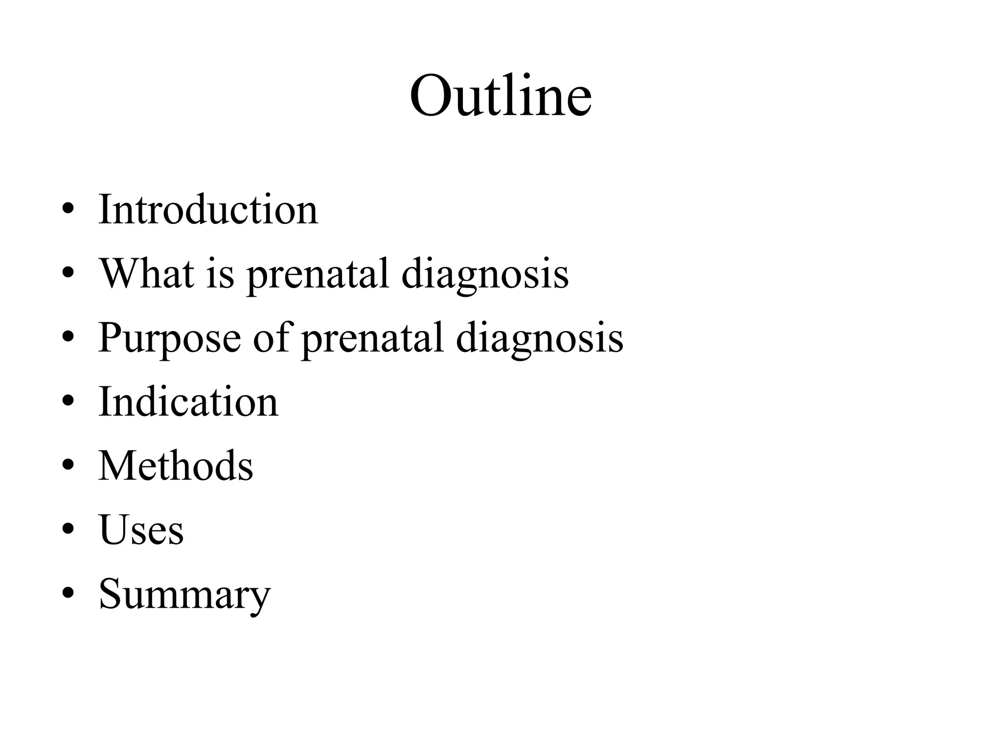 Prenatal diagnosis | PPTX