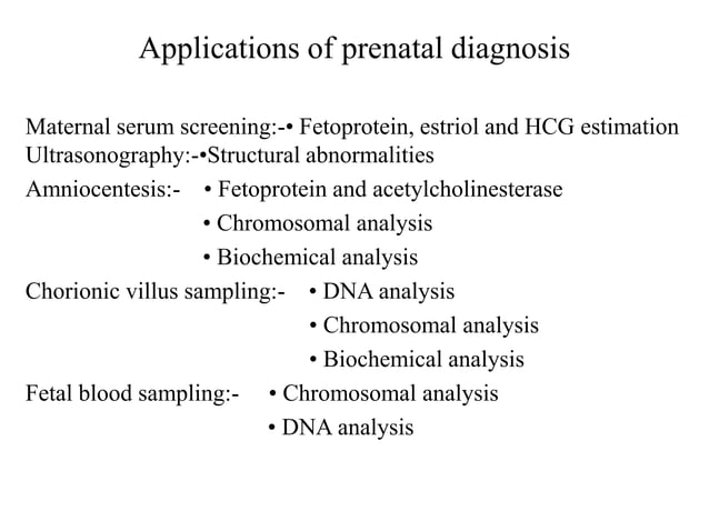 Prenatal diagnosis